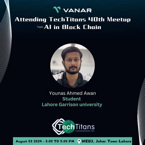 Younas Awan On Linkedin Techtitanspakistan Ai Blockchain Innovation Networking Vanar
