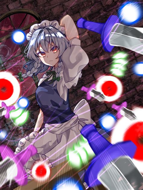 Safebooru 1girl Apron Black Shirt Blurry Blurry Foreground Braid
