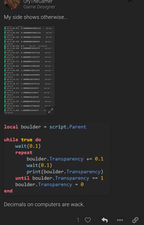 Instance Properties Have Absurd Floating Point Numbers Engine Bugs