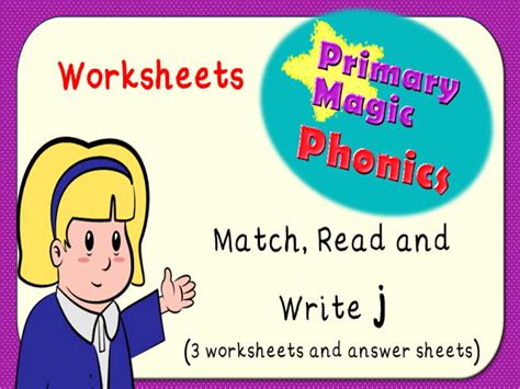Match Read And Write J Worksheet Teaching Resources