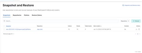 使用kibana 进行elasticsearch 822数据备份kibana里snap备份功能 Csdn博客