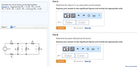 solved determine the value of v 2 by using mesh current