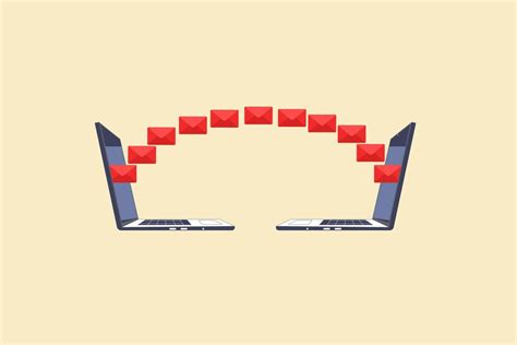 Transfer File Of Data Between Devices Transmission Of Documents Between Two Computer Concept