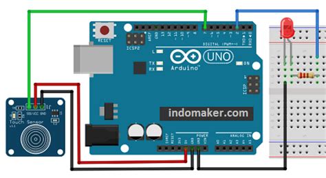 Menggunakan Sensor Sentuh Capasitive Touch Sensor Pada Arduino Indomaker