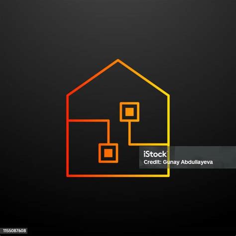 스마트 하우스 놀란 아이콘입니다 자동화 집합의 요소입니다 웹사이트 웹 디자인 모바일 앱 정보 그래픽에 대 한 간단한 아이콘 0명에 대한 스톡 벡터 아트 및 기타 이미지