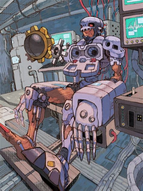 Hagurumon And Andromon Digimon Drawn By Analog Boy Danbooru