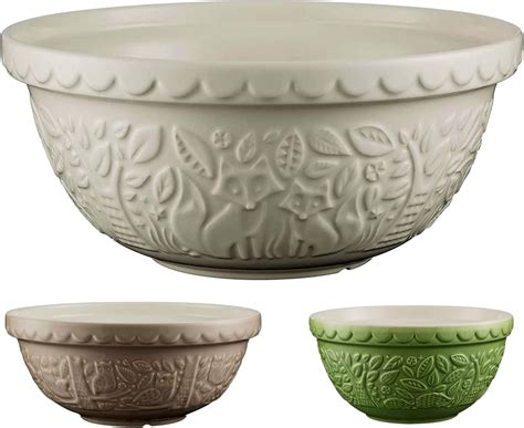 Mason Cash In The Forest S12 425 Qt Embossed Mixing Bowl