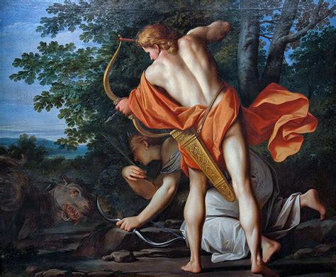 Apollo And Diana Killing A Python Circa 1692 1709 Marcantonio Franceschini Oil On Canvas Palais