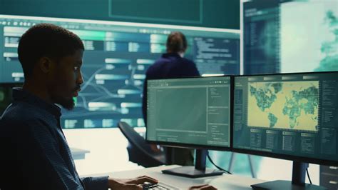 Premium Stock Video Governmental Hackers Analyzing Data For Cyber Threat Detection