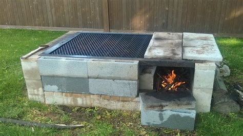 Homemade Cinder Block Smoker Diy Cinderblock Yakitori Grill
