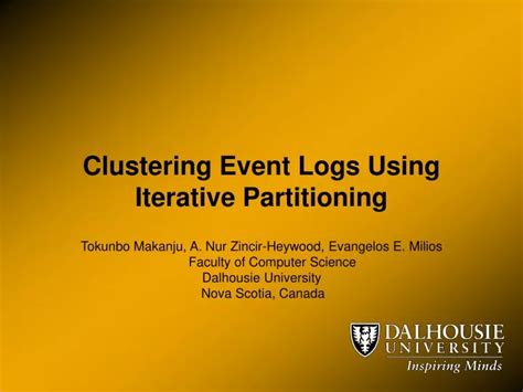 Ppt Clustering Event Logs Using Iterative Partitioning Powerpoint