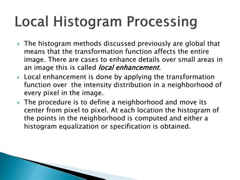 Ppt Histogram Processing And Spatial Filtering Powerpoint
