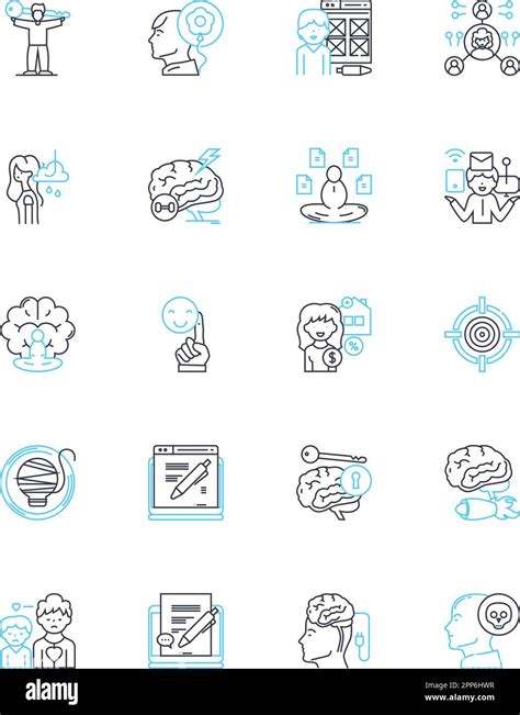 Time Efficiency Linear Icons Set Streamlined Productive Expedient