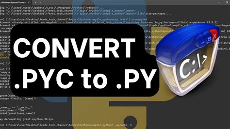 how to convert pyc to py on windows step by step youtube