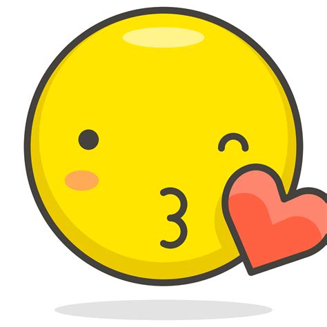 Smiley Emoji Blowing Kiss