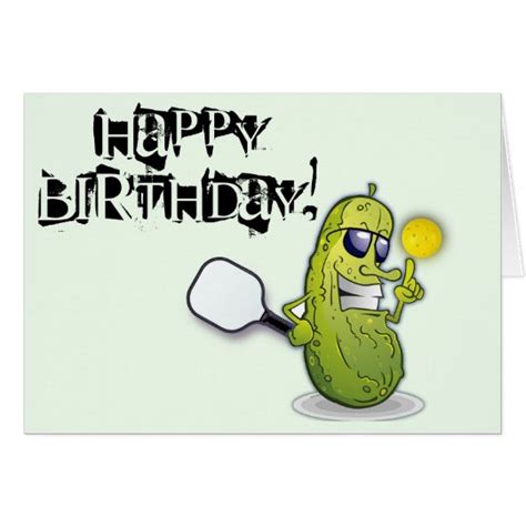 Pickleball Birthday Card
