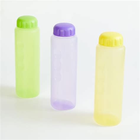 Buy Garnet Set Of 3 Polypropylene Water Bottles 1l From Home Centre