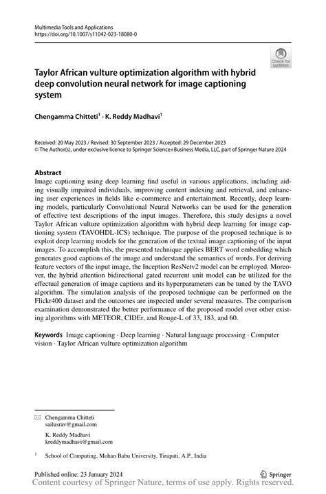 taylor african vulture optimization algorithm with hybrid deep