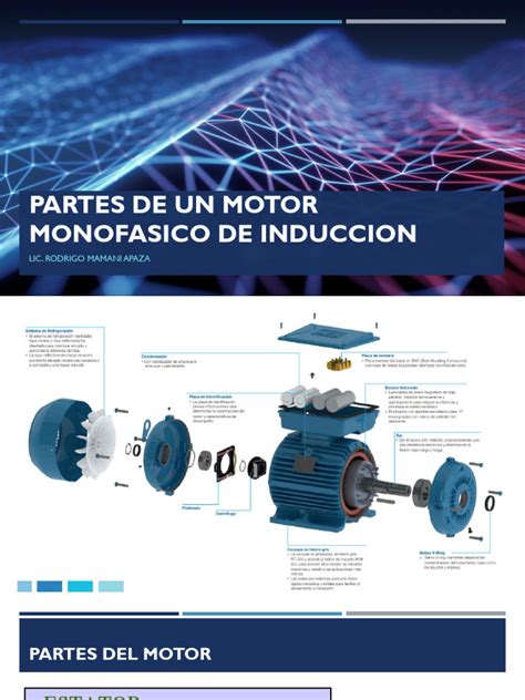 Partes Del Motor Monofásico De Inducción Pdf Condensador Inductor