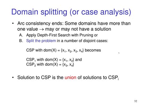 Ppt Arc Consistency And Domain Splitting In Csps Powerpoint