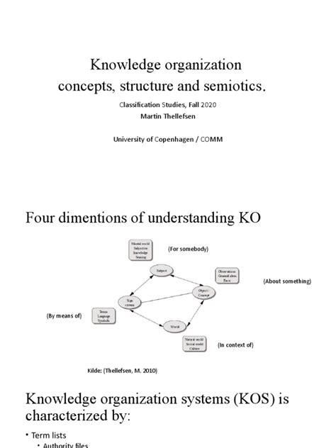 Knowledge Organisation Concepts Structure Semiotics Pdf Information Concept