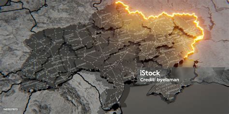 우크라이나와 러시아 사이의 군사 충돌 전쟁의 개념지도 지도 제작 디자인 3d 렌더링 전쟁에 대한 스톡 사진 및 기타 이미지 전쟁 공격 러시아 Istock