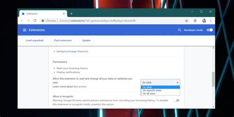 How To Restrict Extensions To Select Websites In Chrome