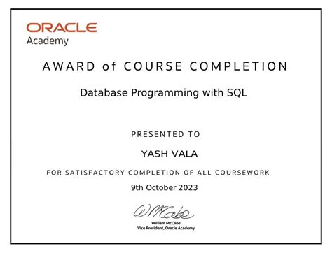 Yash Vala On Linkedin Oraclecertification Learningmilestones