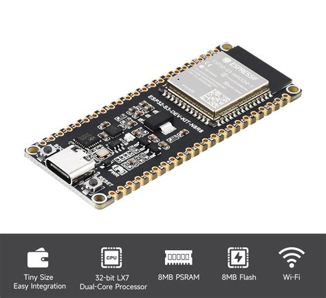 Waveshare Esp32 S3 Wroom 1 N8r8 Mikrocontroller Aiot Wi Fi And Bt Ble