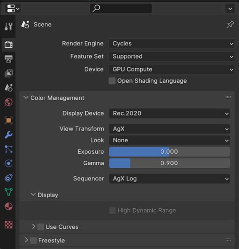 Working In AGX Color Management 69 By Luklor Basics Interface Blender Artists Community