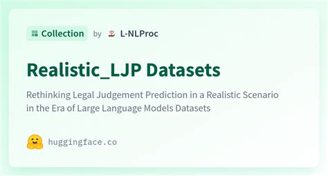 Realistic Ljp Datasets A L Nlproc Collection