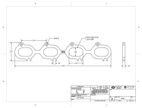Ford 4 6 Header Flange