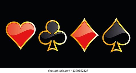 Suit Playing Card Symbols Vector Stock Vector Royalty Free