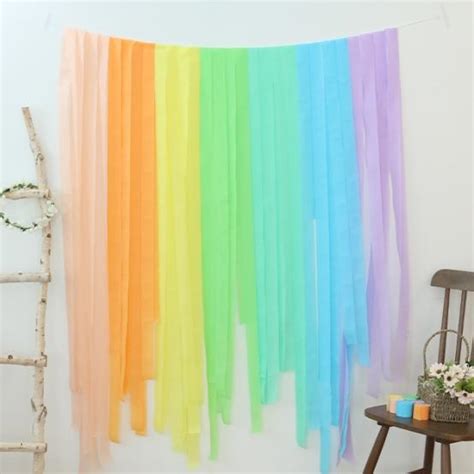 필레오 홈 파티 백드롭 롤 가랜드 커튼 13colors 스트리머 25cm 생일파티 포토존 데코 소품 용품