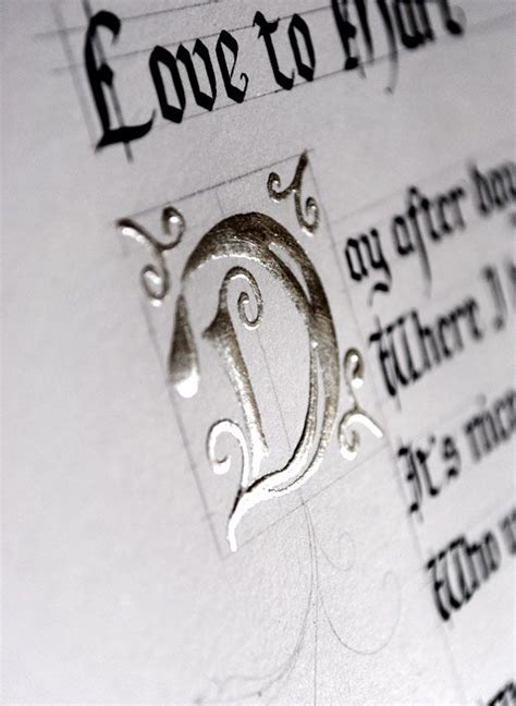Just Beautiful Pen Ancient Letters Pen And Ink
