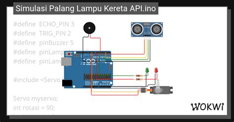 Simulasi Palang Lampu Kereta Api Wokwi Esp32 Stm32 Arduino Simulator
