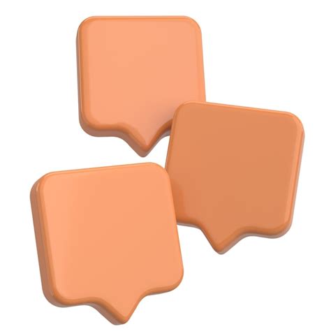 Premium Photo Speech Bubble Chat Bubble 3d Illustration