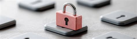 Cybersecurity Concept Silver Padlock Securing A Computer Keyboard Emphasizing Data Protection