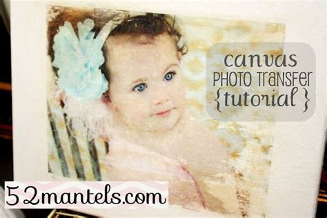 Canvas Photo Transfer Tutorial
