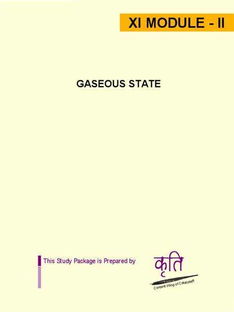 Ct Gaseous State Module Gaseous State 10112021 7 Xi Gaseous State Module Pdf