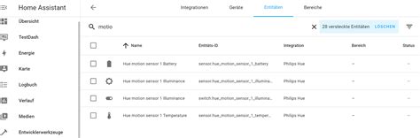 Solved Hue Motion Sensor Missing Motion Entity Configuration