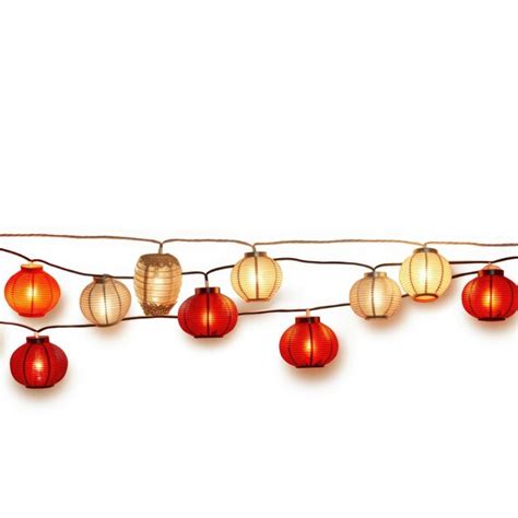 Premium Photo String Of Lanterns Isolated Generative Ai