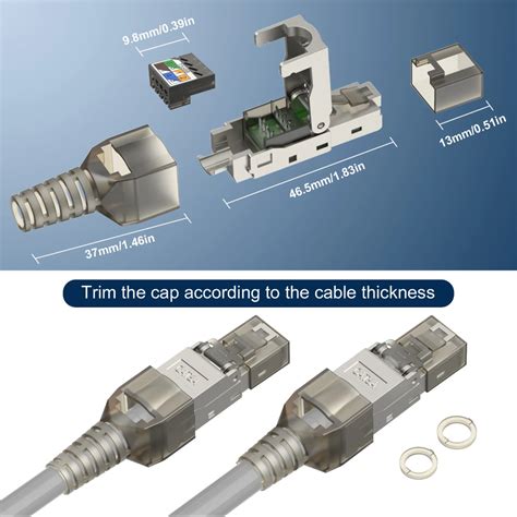Hạt Công Nghiệp Cat 6a được Che Chắn Không Có Vỏ Bọc Act 6a Uk
