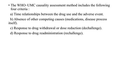 Causality Assessment Scale Pptx