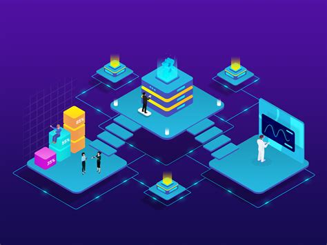 Isometric Illustration Crypto Currency Isometric Illustration