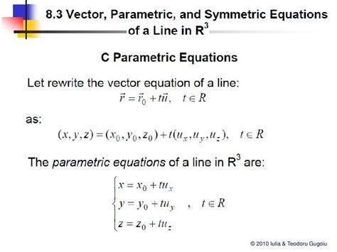 3a Vector Parametricandsymmetricequationsofalineinr3