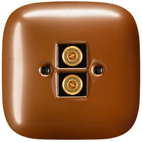 Square Porcelain Wall Speaker Socket Copper Dyke And Dean
