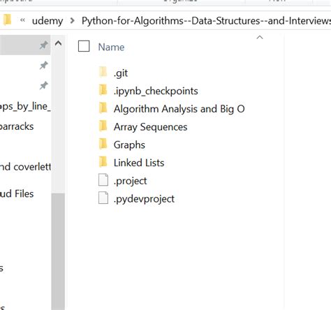 git clone does not return all folders · issue 19 · jmportilla python for algorithms data