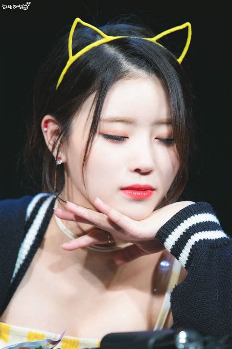 노란 원피스에 고양이 머리띠를 쓴 러블리즈 미주 If 인스티즈 Instiz 인티포털 카테고리