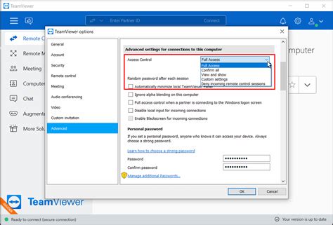 Restrict Access Teamviewer Support